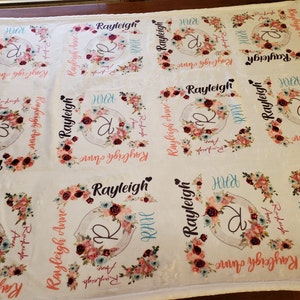 Baby Blanket Sublimation Template PNG and Photoshop Smart | Etsy