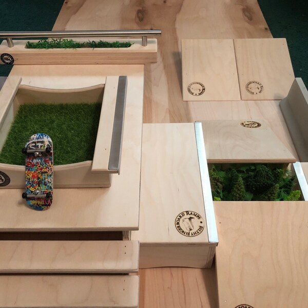 Filthy Fingerboard Ramps: Zuma 50/50 Split Planter Box, Wood ...