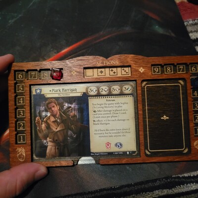STRATA STRIKE Arkham Horror LCG Player Board Two-toned Cognac and Kona ...