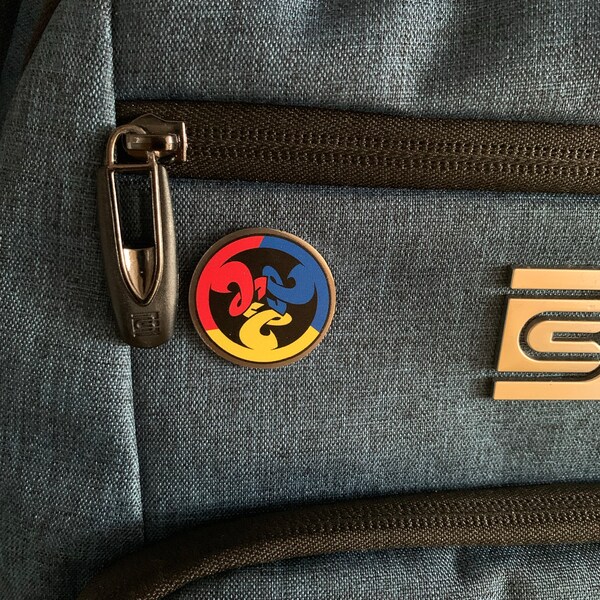 Tricolor Splatfest 2.5cm Metal Pin - Splatoon 3 Unofficial Merch - Etsy