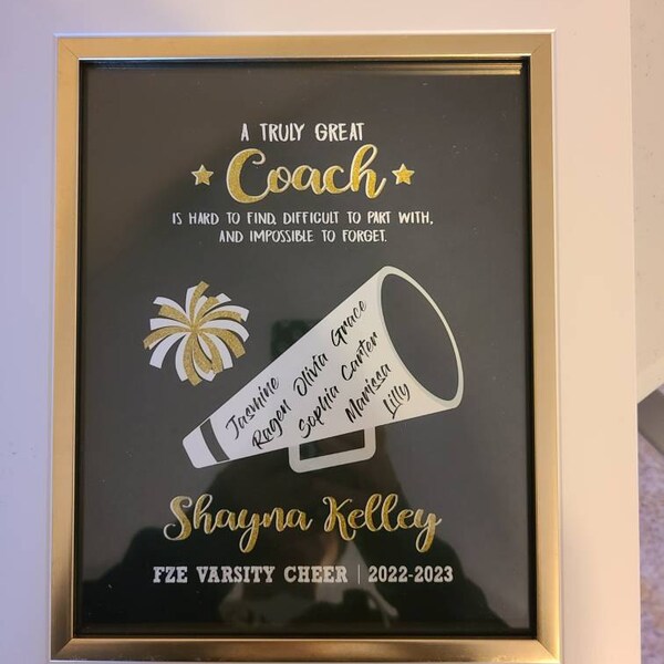 Cheerleading Gift, Personalized Cheer Coach Gift, Cheerleader Gift ...