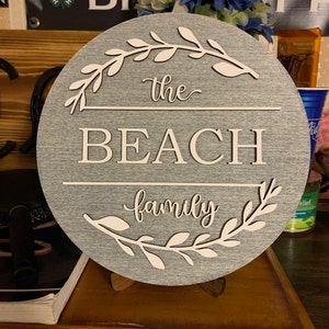 Family Sign, Custom Laser Engraved Family Tree Sign, Personalized ...