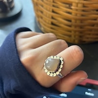 Ring for Women, Assorted Gemstone Ring Lot, 925 Silver Plated Ring ...