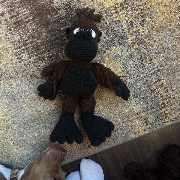 Sasquatch Crochet Pattern, Bigfoot, Amigurumi, Yeti, Handmade Doll ...