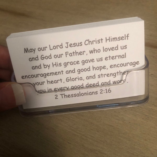 He Knows Your Name Personalized Scripture Cards - Etsy