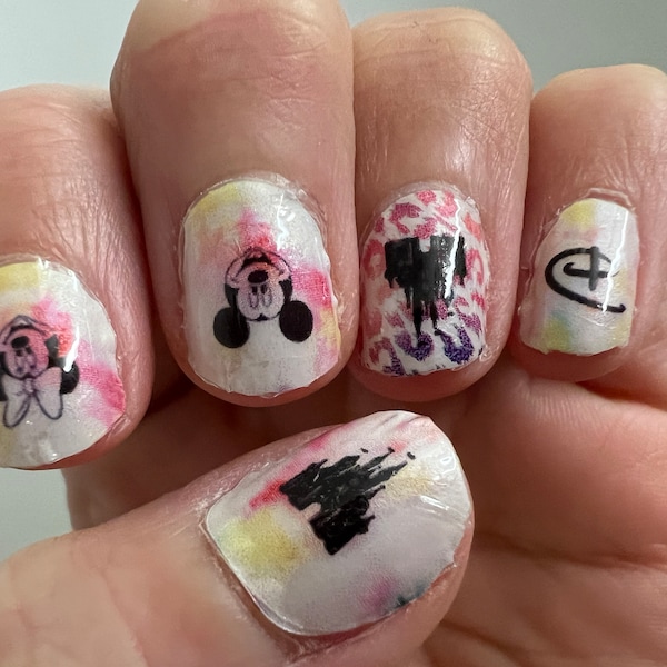 Disney Nail Decals - Set of 50 - A1211 - Etsy