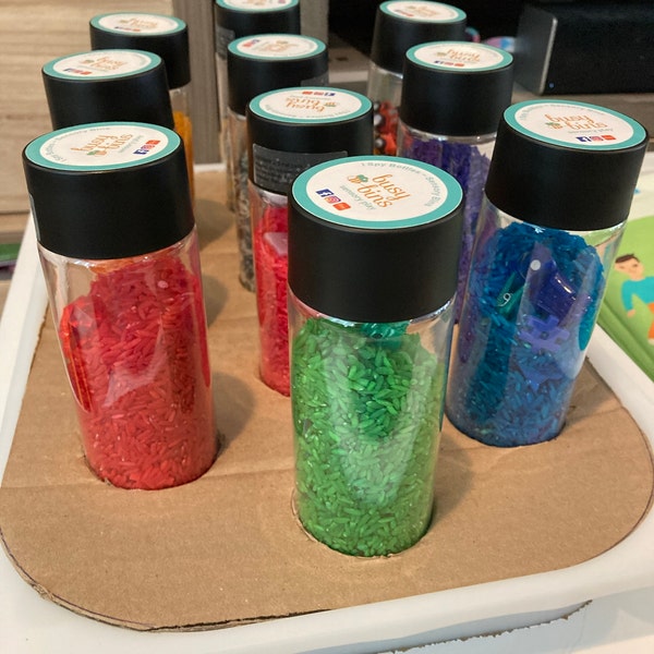 Color Sorting Sensory Bin | Rainbow Colors Sensory | Color Matching ...