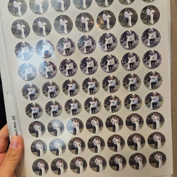 Custom Photo Stickers Personalized Stickers 12-2 in Round Stickers up ...