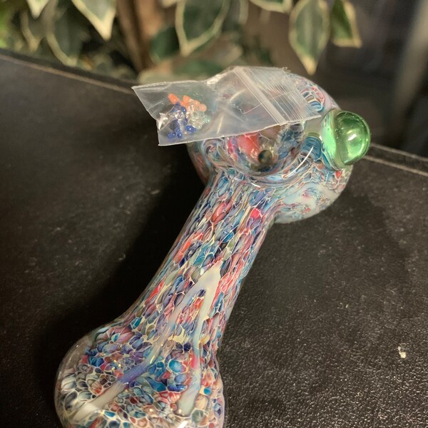 Blue 7" Glass Tobacco Hand Pipe Chillum Pipe - Etsy