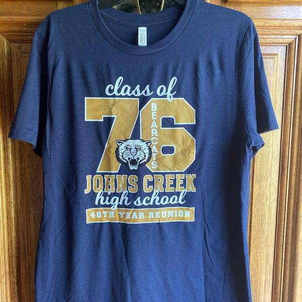 Custom Class Reunion Shirt Class of 74 Reunion T-shirt Personalized ...