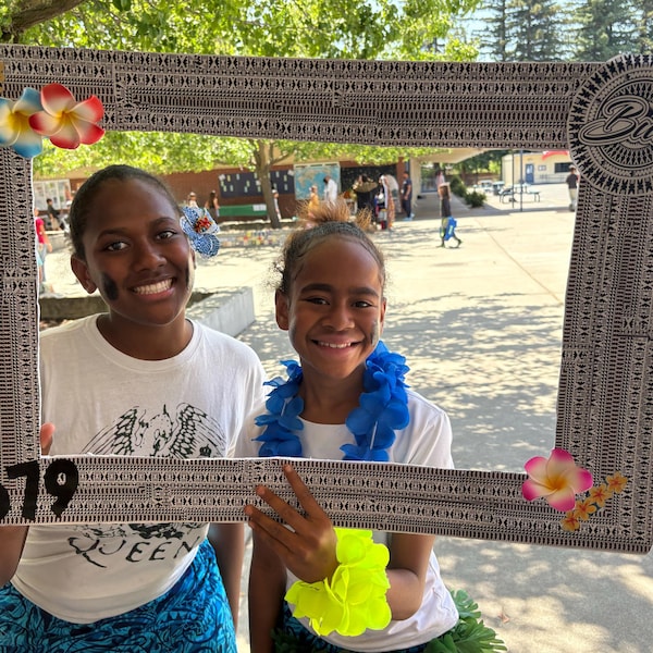 Samoan Floral Frame | Tribal Frame | Instant Download | Digital Design ...