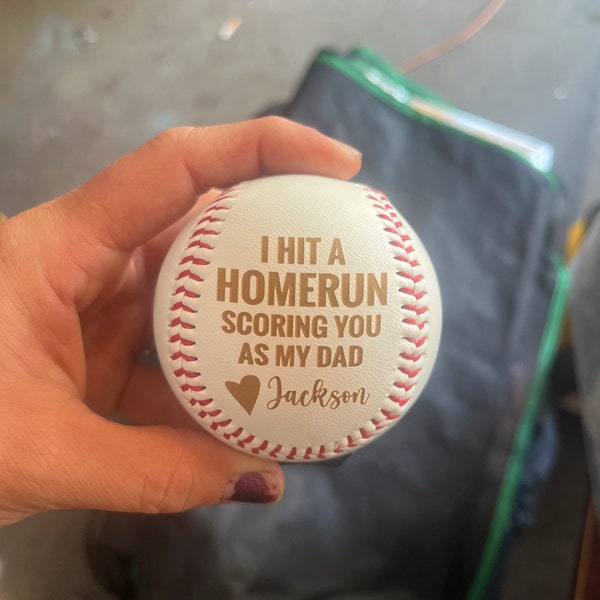 Fathers Day Baseball Personalized Gift - Etsy
