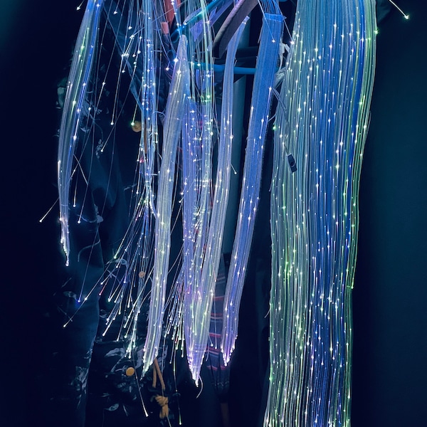 Starry Luminous Optical Fiber Textile Leds Fabric Technology Age