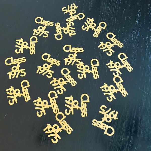 Class Reunion Confetti / Reunion Decor / High School Reunion Confetti ...