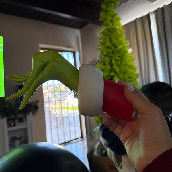 Grinch's Christmas Hand - Etsy