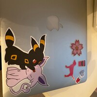Pokemon Stickers: Espeon and Umbreon Stickers Water Bottle Sticker ...