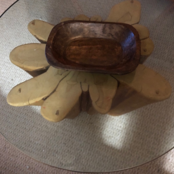 Wooden Dough Display Bowl - Large or Small; White or Natural - Etsy