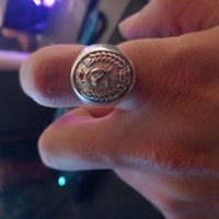 Sterling Silver German Eagle Flag Ring Germany Coat of Arms With Black ...