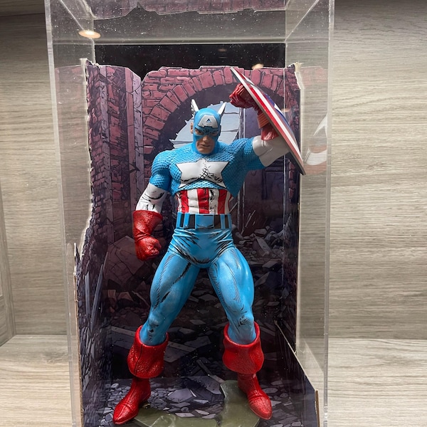 Acrylic Wall Mount Action Figure Display Case 1:6 or 1/6 Scale 12" by ...