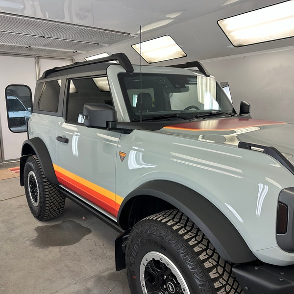 Sunset Retro Stripes and Hood Cowl Accent Custom Colors Available Fit's ...