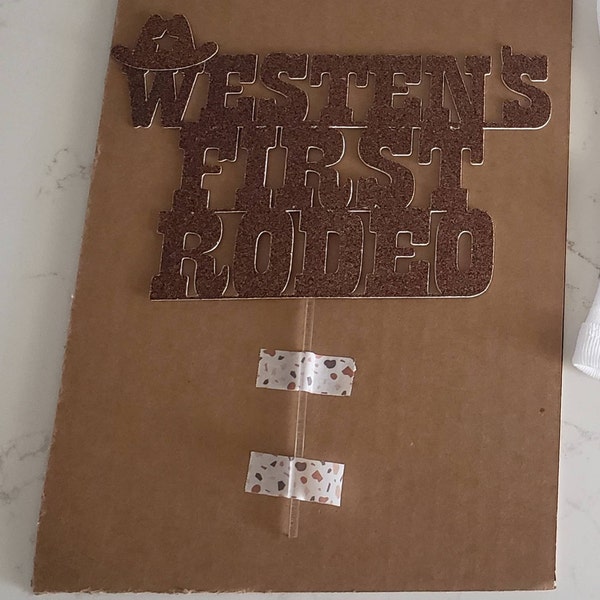 Custom Cowboy First Birthday Cake Topper - 1st Birthday Cake Topper ...
