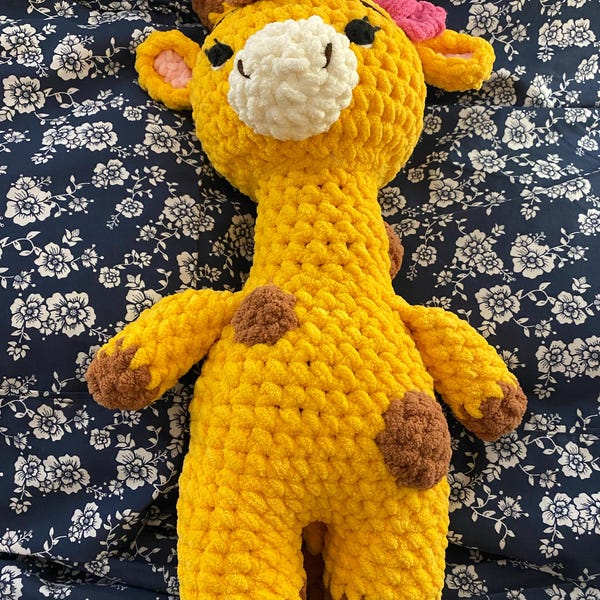 Crochet Giraffe Pattern, Plushie Giraffe Tutorial, Cute Giraffe Toy ...