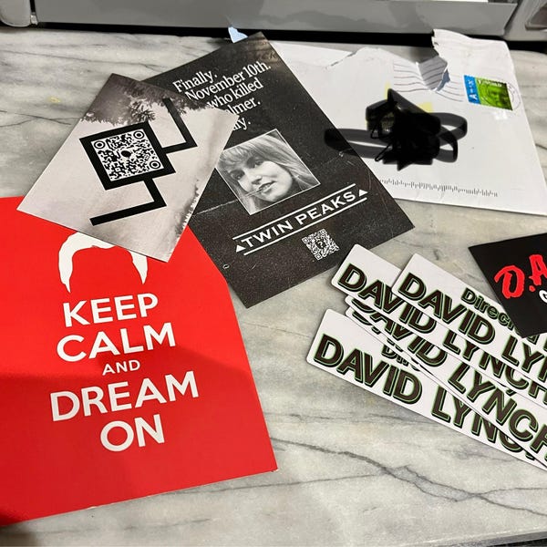 DIRECTED by DAVID LYNCH Stickers 5-pack + Twin Peaks Postcard (free ...