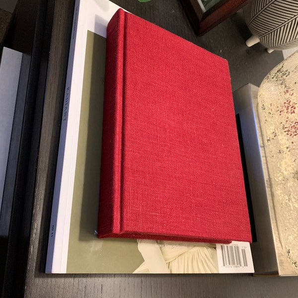 Linen and Leather Watercolor Sketchbook Natural Linen With Leather Tie by Small Oak Studios - Etsy