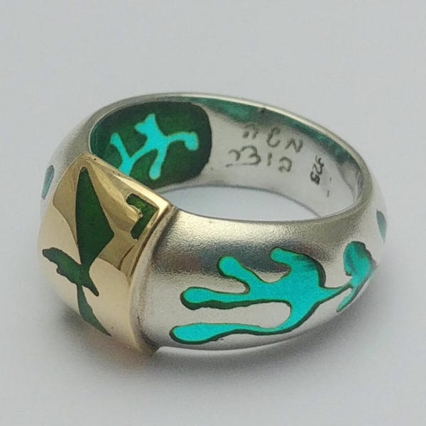 KEITH HARING RING. Silver Art. - Etsy