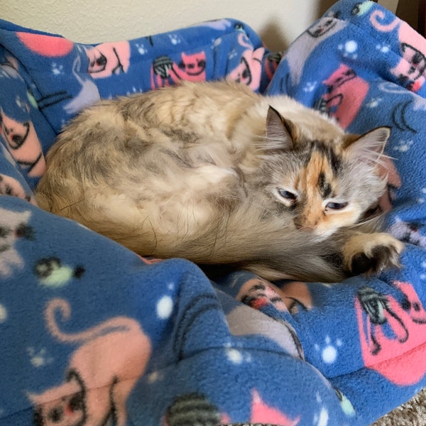 Cat Blankets NEW CHOICES!!! Small Cat Blanket, Cat Gift, Kitten Blanket ...