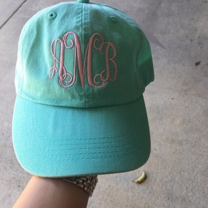 Ladies' Monogram Baseball Cap Custom Color Hat and Embroidery. - Etsy