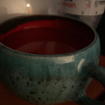 Handmade Ceramic Pendant Ladybird Dark Red Enamel Pottery - Etsy