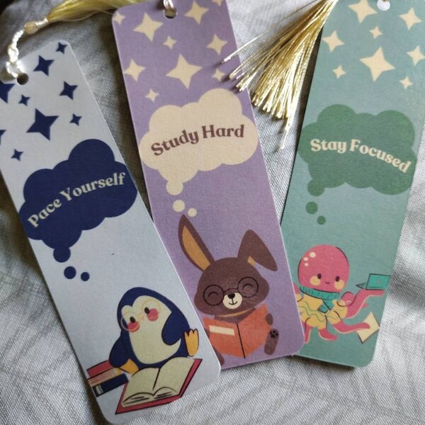 Groovy Flower Bookmarks| Summer Bookmarks| Retro Bookmarks| Double ...