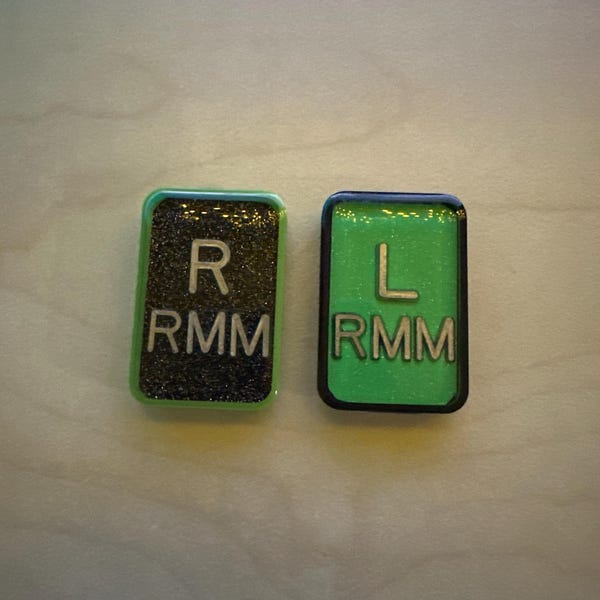 Solid Color X-ray Marker Set - White Border Xray Markers - Glitter X ...