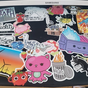 Sticker Sheet Lazy Cow Cat Collage 5.5x5.5 Inch - Etsy