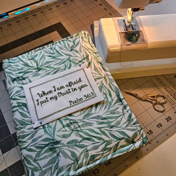 Custom Embroidered Feather Memory Quilt Label Personalized Embroidered ...