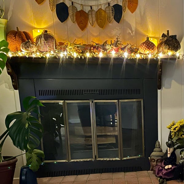 Black Leaf Fairy Lights Gothic Wedding Table Decor Garland Dark ...