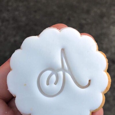Fancy Monogram Fondant Embosser Alphabet Fondant Embossers & - Etsy