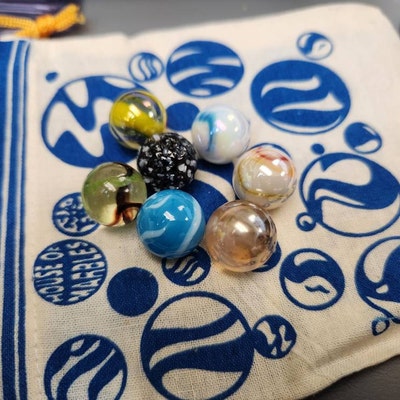 20mm Cooties Shooter Glass Marbles Single or Pack of 5 3/4 Lovely Mix ...