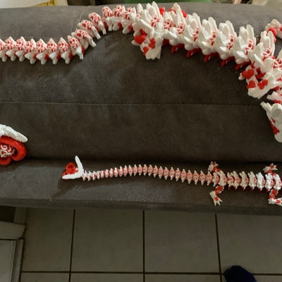 Flexi T-rex Fidget Flexible Rexi With Bone 3D Printed Articulated Toys ...