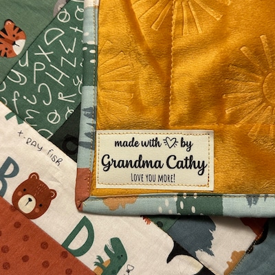 Personalized Label Set, 15 Quilt Tags, Custom Quilt Label, Sewing Label ...