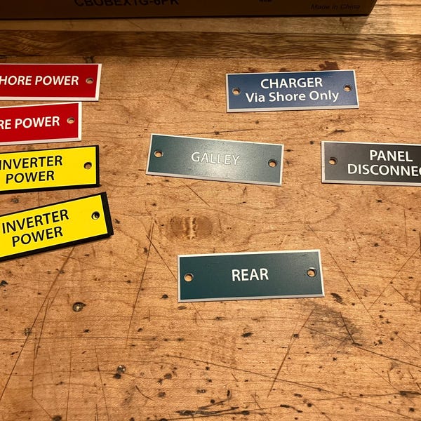 Electrical Tags Meter Box Plates Electric Panel Labels - Etsy