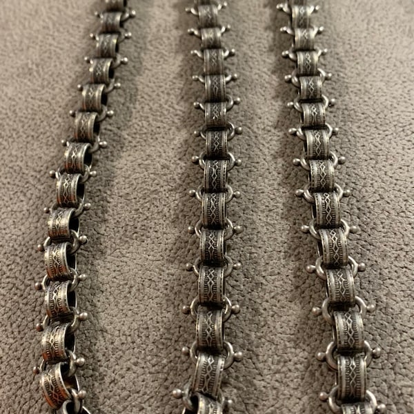 Chain Book Chain ANTIQUE SILVER Repurpose Plated - Etsy