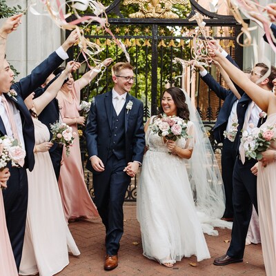 150 Ribbon Wedding Wands Send off Idea Ceremony Exit Ribbon Wedding ...