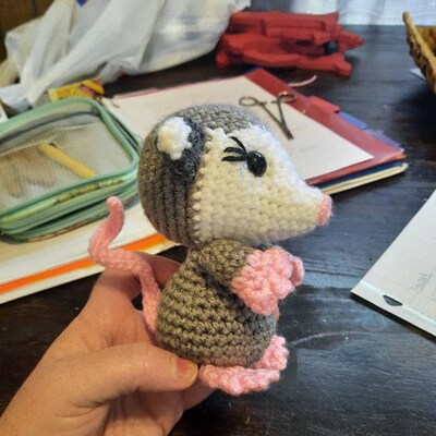 PATTERN: Posie the Possum Crochet Opossum Pattern Amigurumi Opossum ...