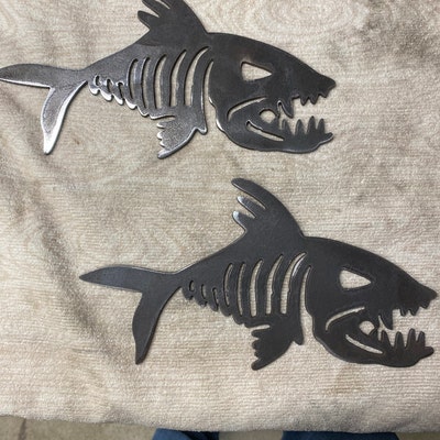 Fish Skeleton DXF and SVG Files Plasma Cutting Water Jet Laser Fishing ...