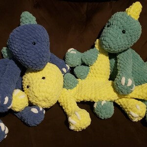 Sleepy Snuggle-saurus Rag Doll Crochet PATTERN / Rag Doll - Etsy