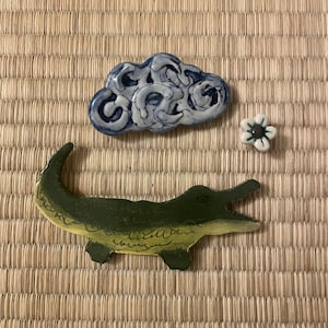 Small Blue Ceramic Love Heart Magnets Set / Valentines Heart Fridge ...