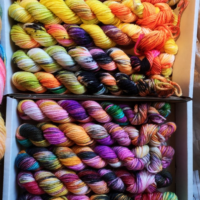 Fearless Yarn Hand Dyed Intensely Colourful by fearlessyarns