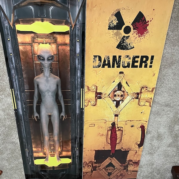 Alien Portal - Door Mural, Removable Decal, Self-adhesive Cover, Cling ...